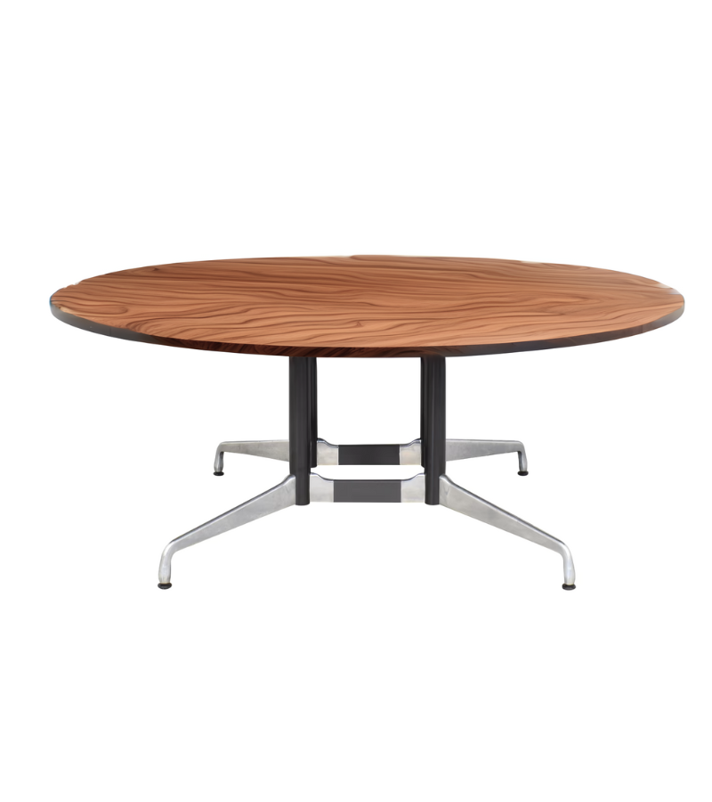 Charles Round Meeting Room Table – Mid Century Elegance | Onske